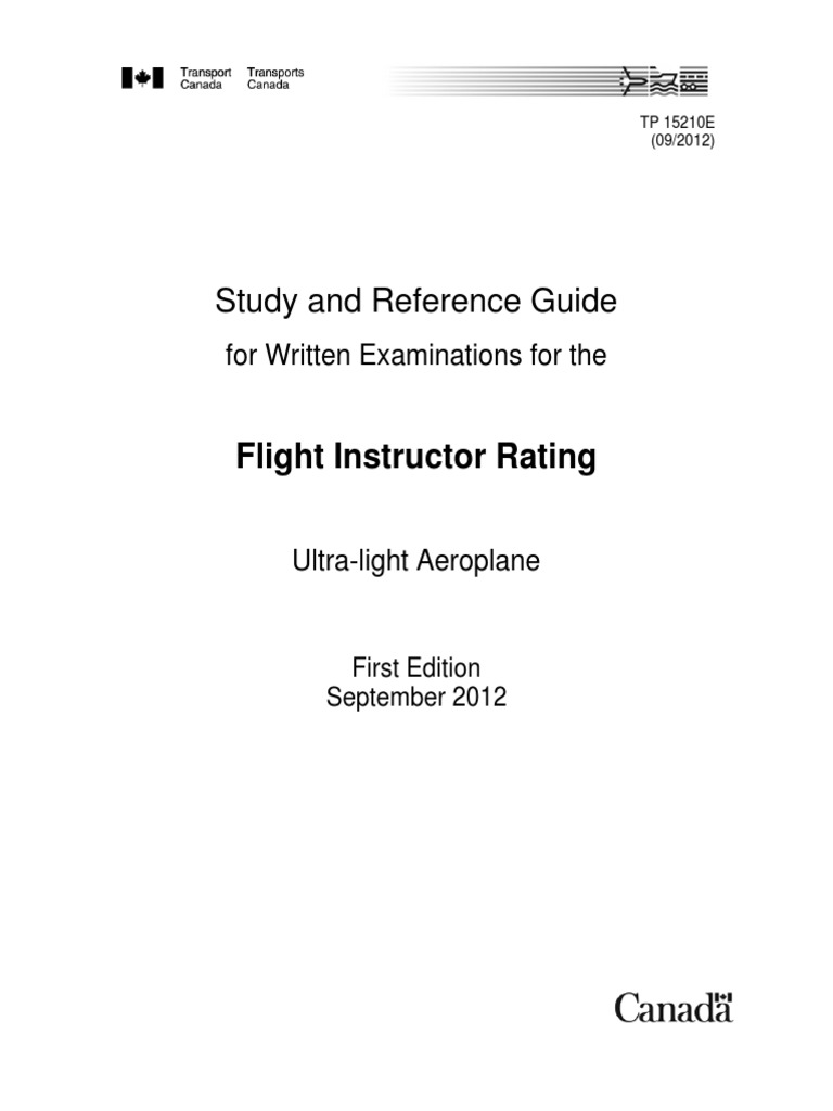 Study and Reference Guide For The Flight Instructor Rating - Ultra ...
