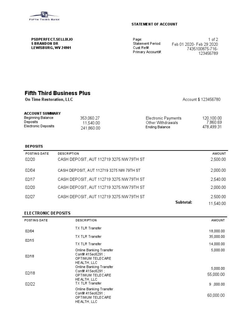 53RD Personal Bank Statement | PDF | Debit Card | Banking Technology