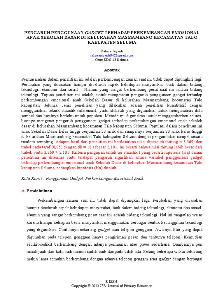 Contoh Artikel | PDF | Kesehatan Holistik