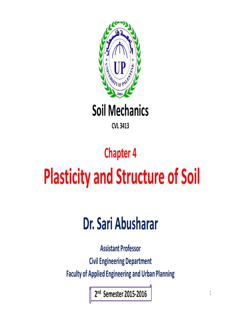 03 Chapter 4 - Plasticity and Structure of Soil | PDF | Chemistry ...