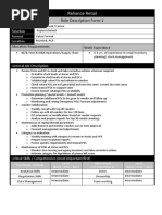 Job Description - Cluster Manager | PDF | Retail | Business