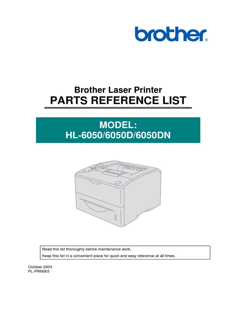 HL-6050,6050D, 6050DN PRL | PDF | Thermostat | Printed Circuit Board