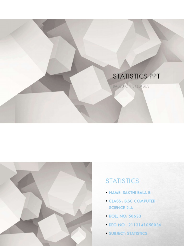 Statistics | PDF