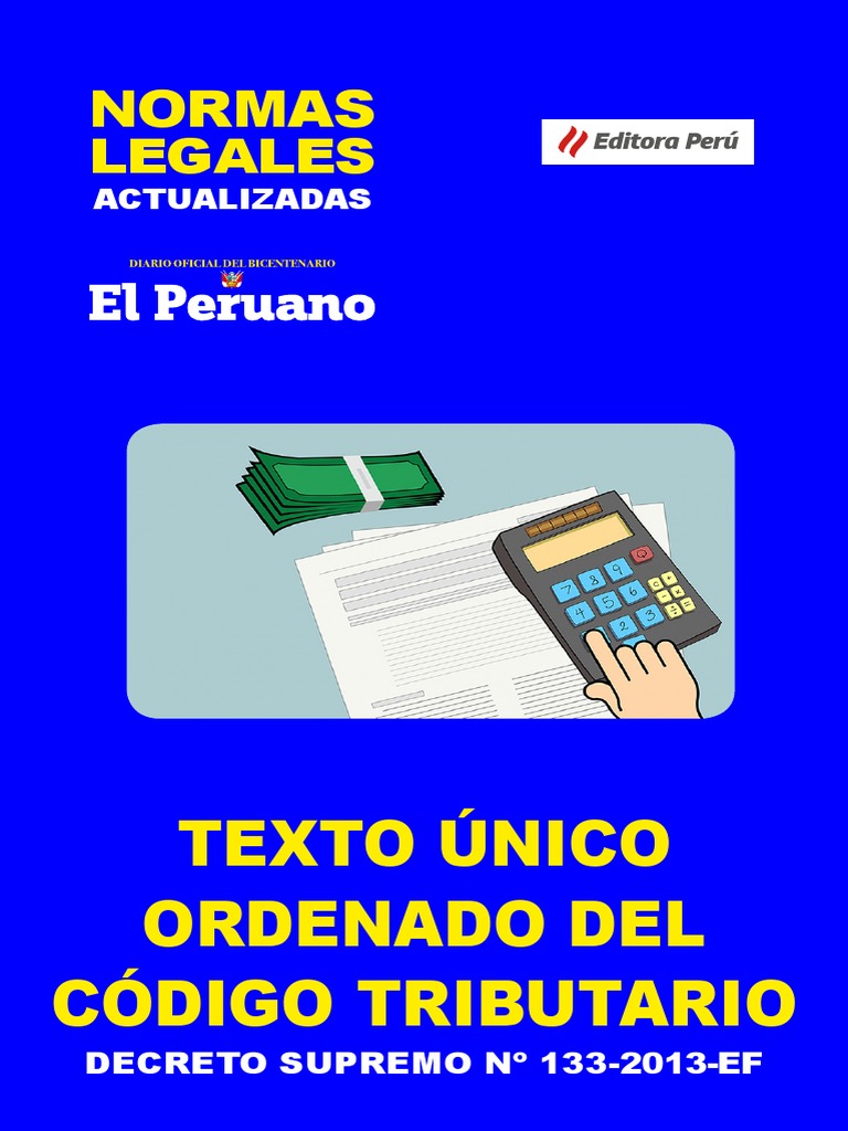 TUO - CÓDIGO TRIBUTARIO (Actualizado) | PDF