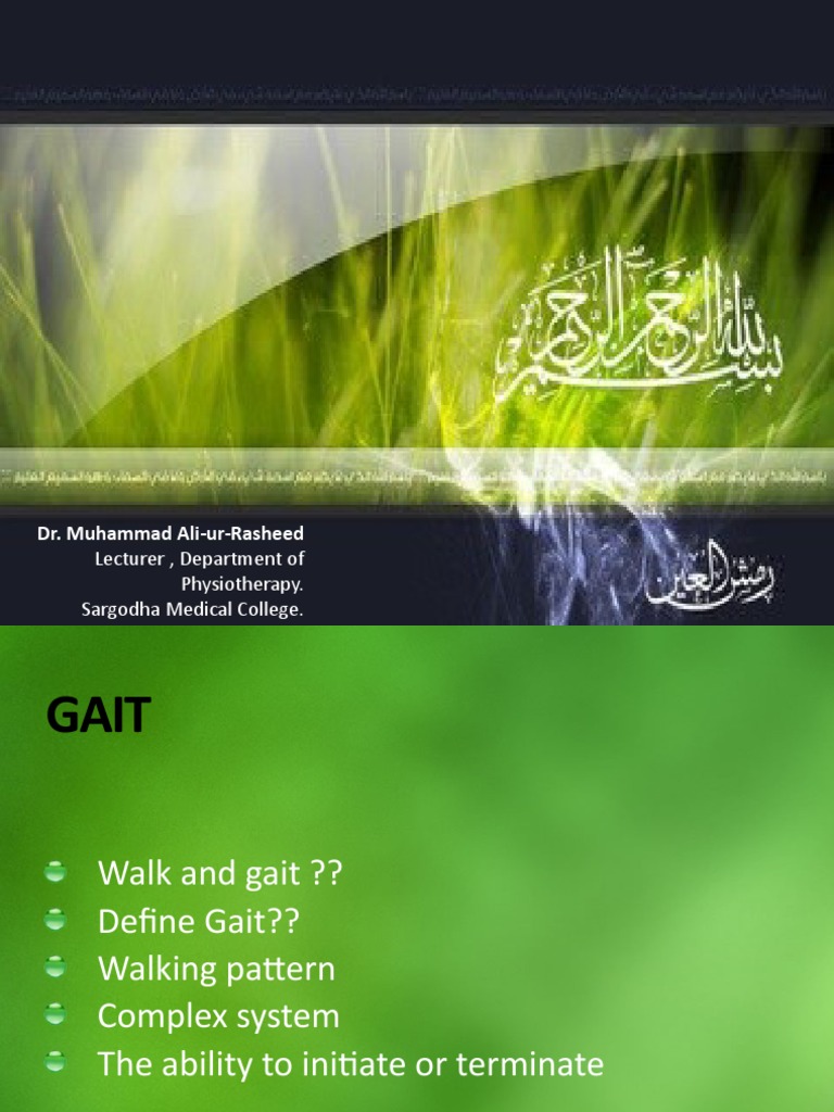 Gait | PDF | Walking | Human Anatomy