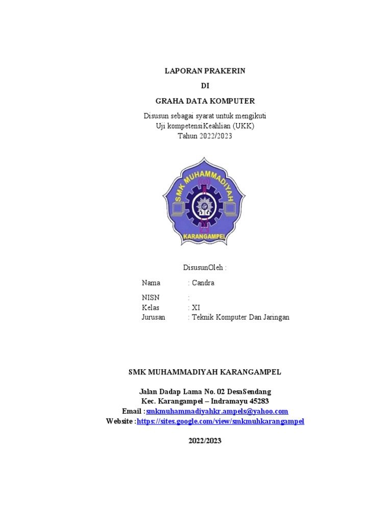 Bagian Awal Laporan Candra 01 | PDF