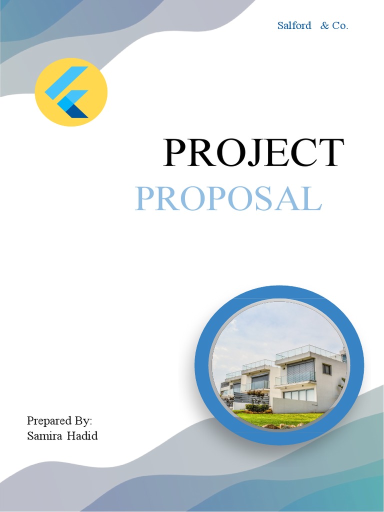 Blue Modern Project Proposal Cover A4 Document | PDF