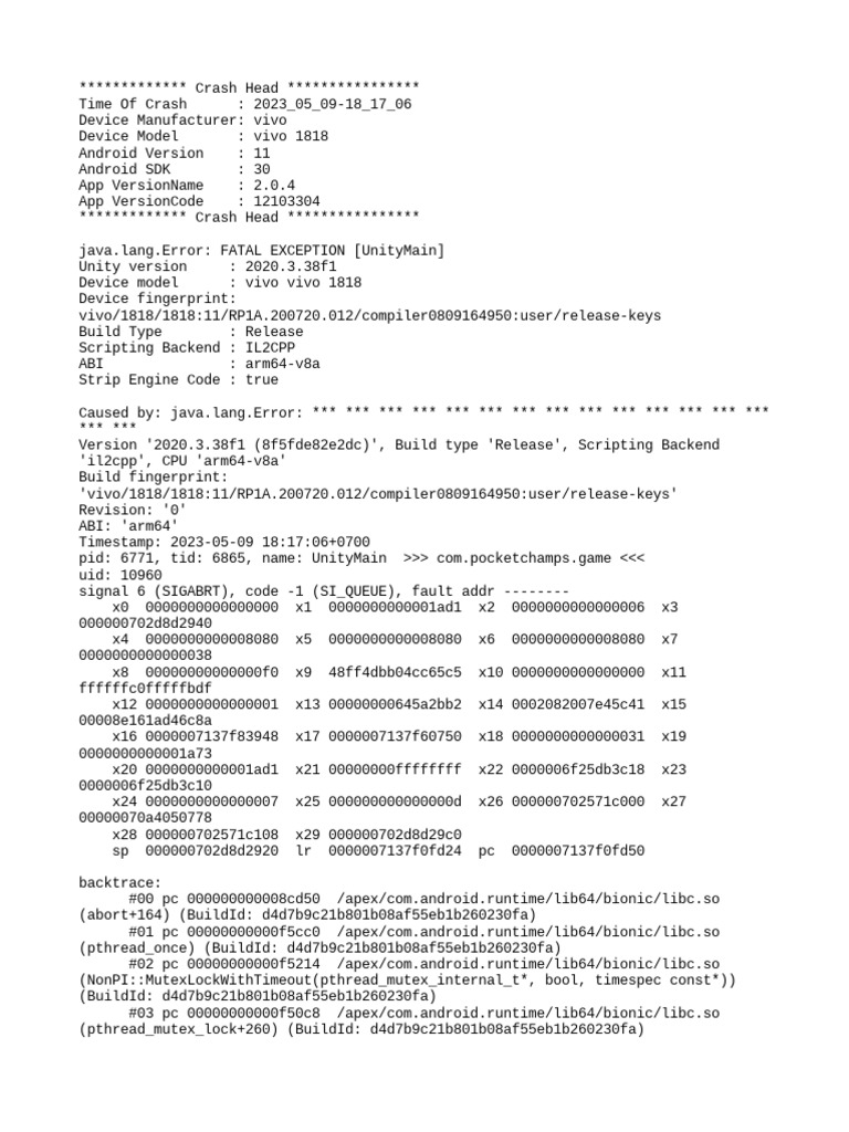 Mod Menu Crash 2023 05 09 18 17 06 Pdf Android Operating System Computer Programming