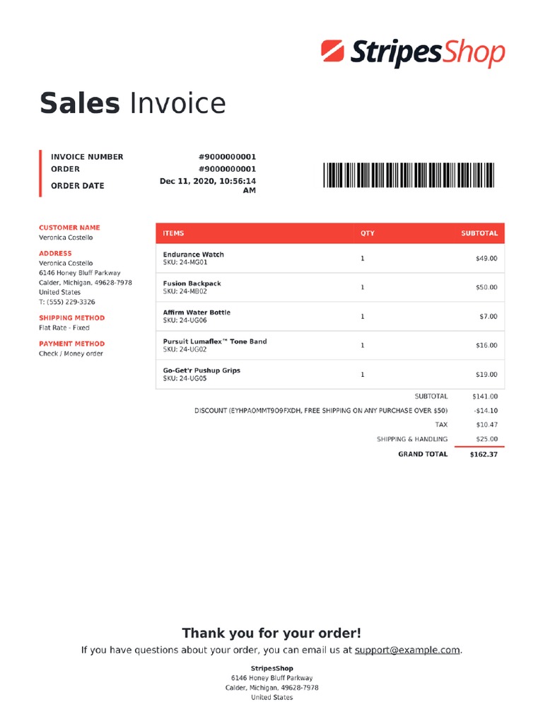Invoice Stripes | PDF