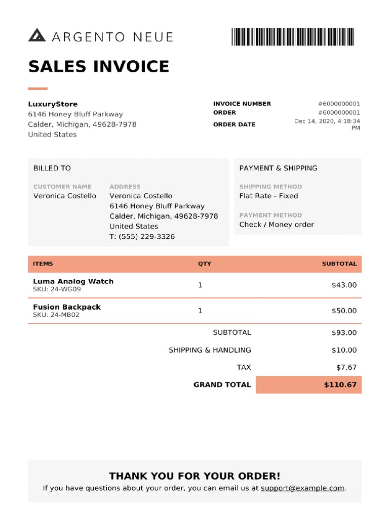 Invoice Luxury | PDF