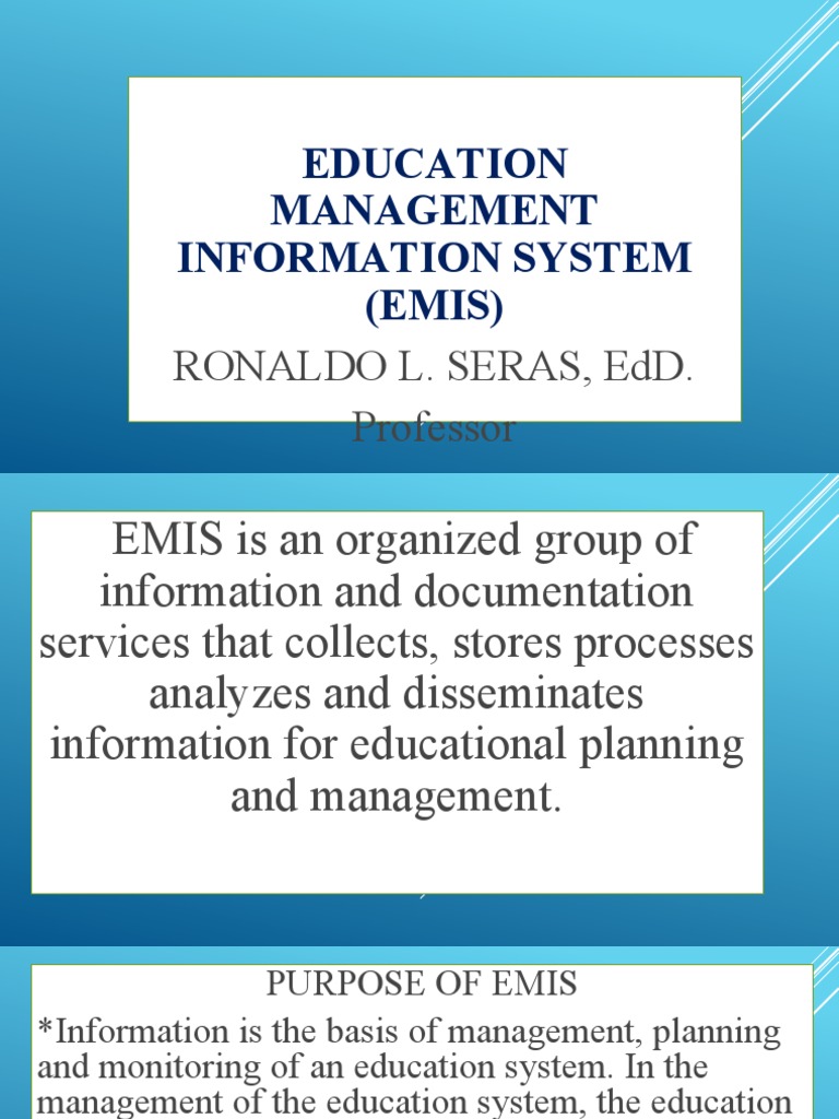 Educ 206 Management of Educational Information Ssystem | PDF ...
