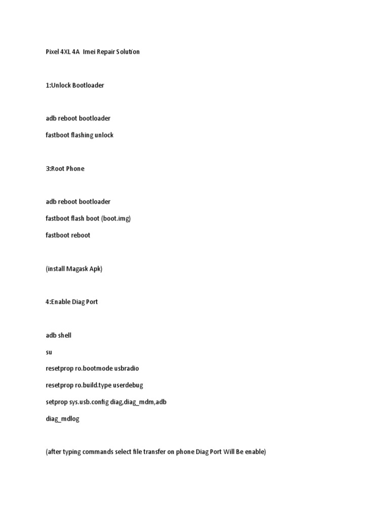 Google Pixel 4XL All File Links | PDF