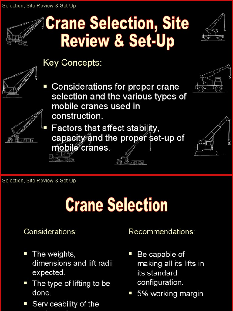 Crane Setup | PDF