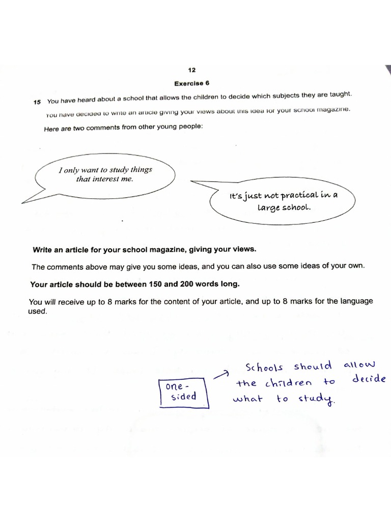 Allowing Subject Choices Article | PDF