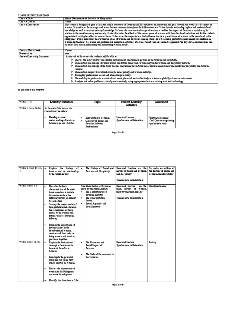 THC 1 | PDF | Tourism | Sustainability
