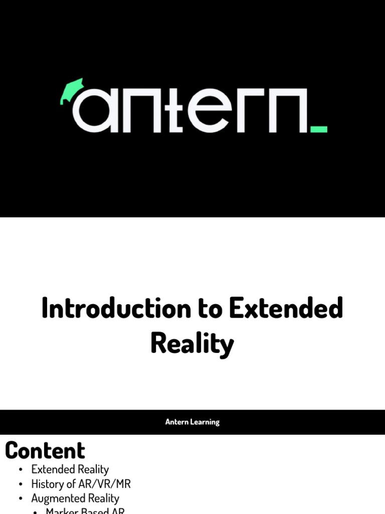 1-Introduction To XR - Augmented Reality | PDF | Augmented Reality ... 1-Introduction To XR - Augmented Reality | PDF | Augmented Reality ...