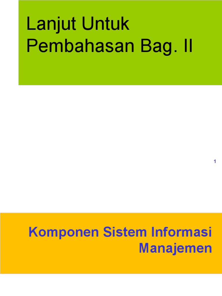 Komponen Sim Dan Sistem Informasi Pemasaran Pdf