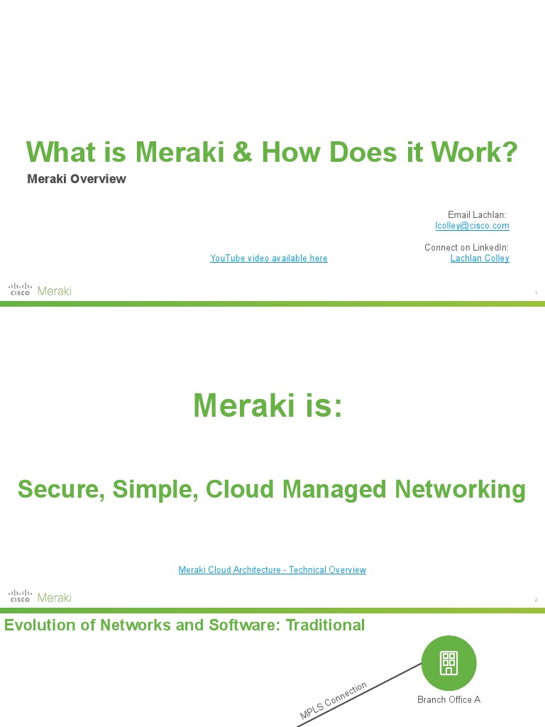 What Is Meraki & How Does It Work | PDF