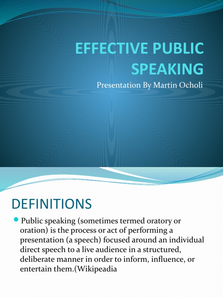 Effective Public Speaking Public Speaking For Diplomats - PPTX 2 | PDF
