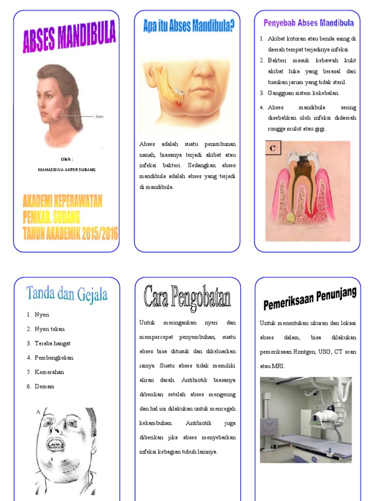Leaflet Abses Mandibula | PDF