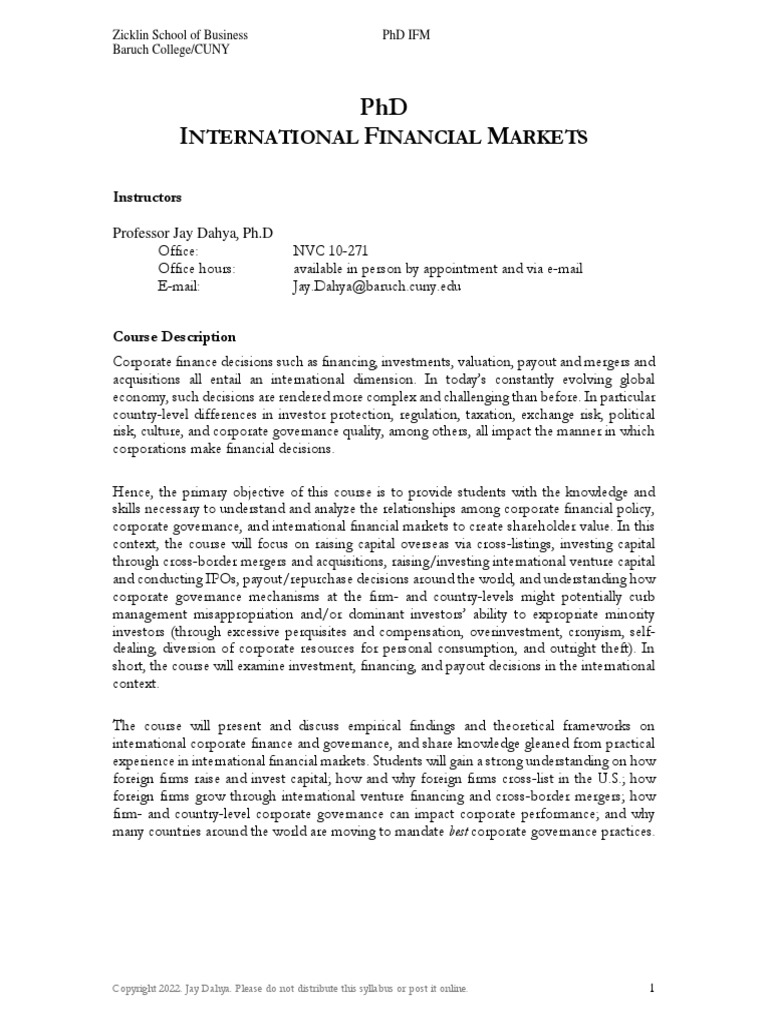 Zicklin School of Business | PDF | Academic Dishonesty | Governance