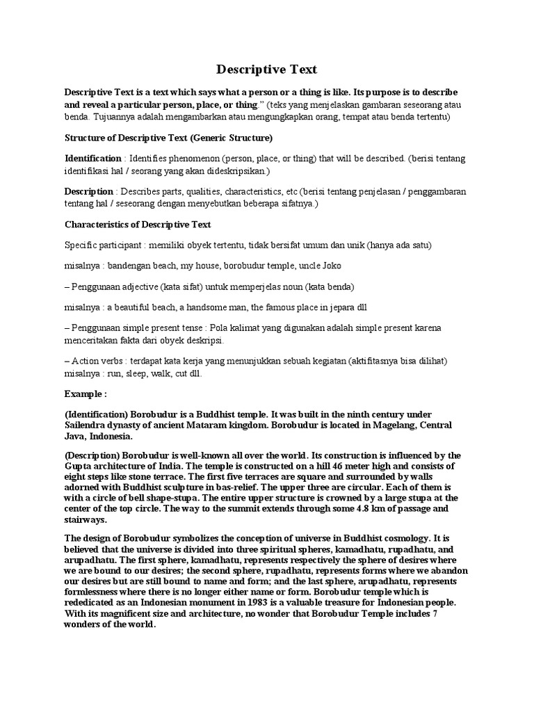 Descriptive Text | PDF