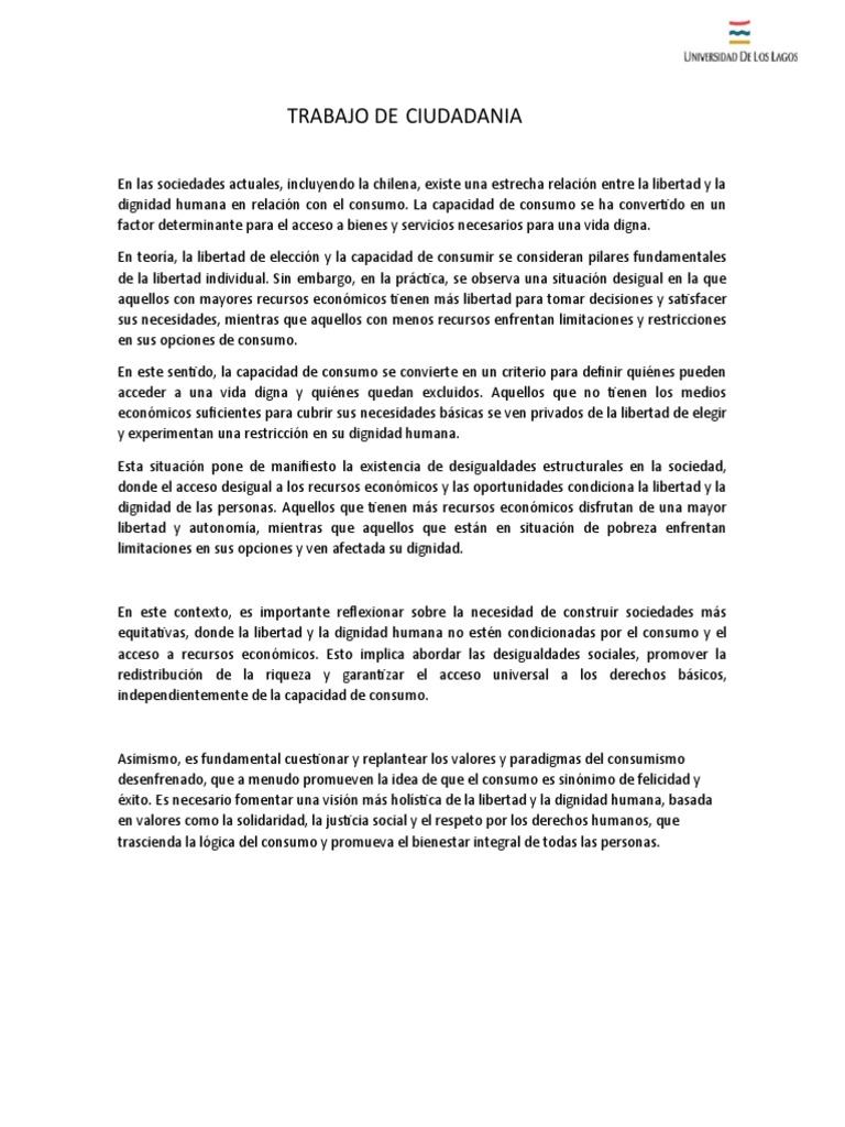 Trabajo De Ciudadania Pdf