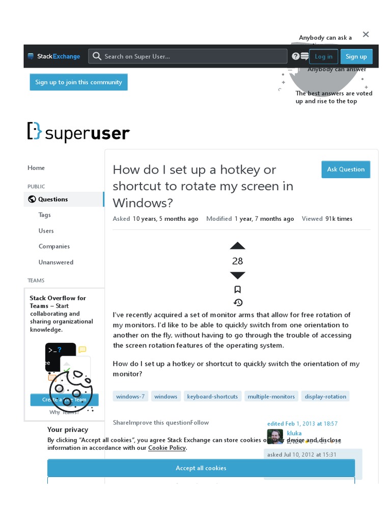 Superuser Com Questions 447155 How Do I Set Up A Hotkey or Shortcut To ...