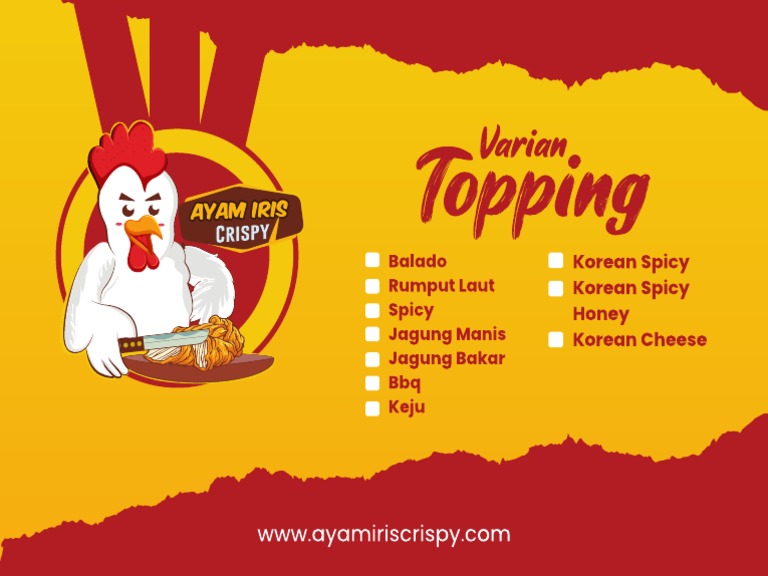 Sticker Ayam Iris Crispy | PDF
