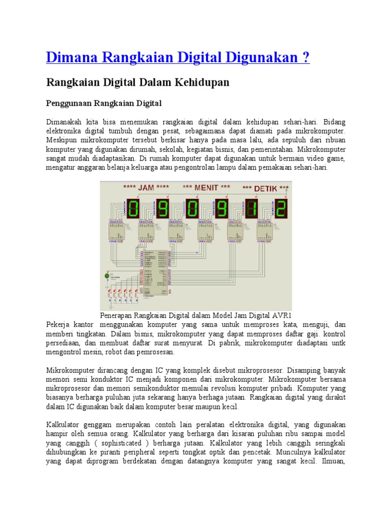 Apa Itu Rangkaian Digital | PDF