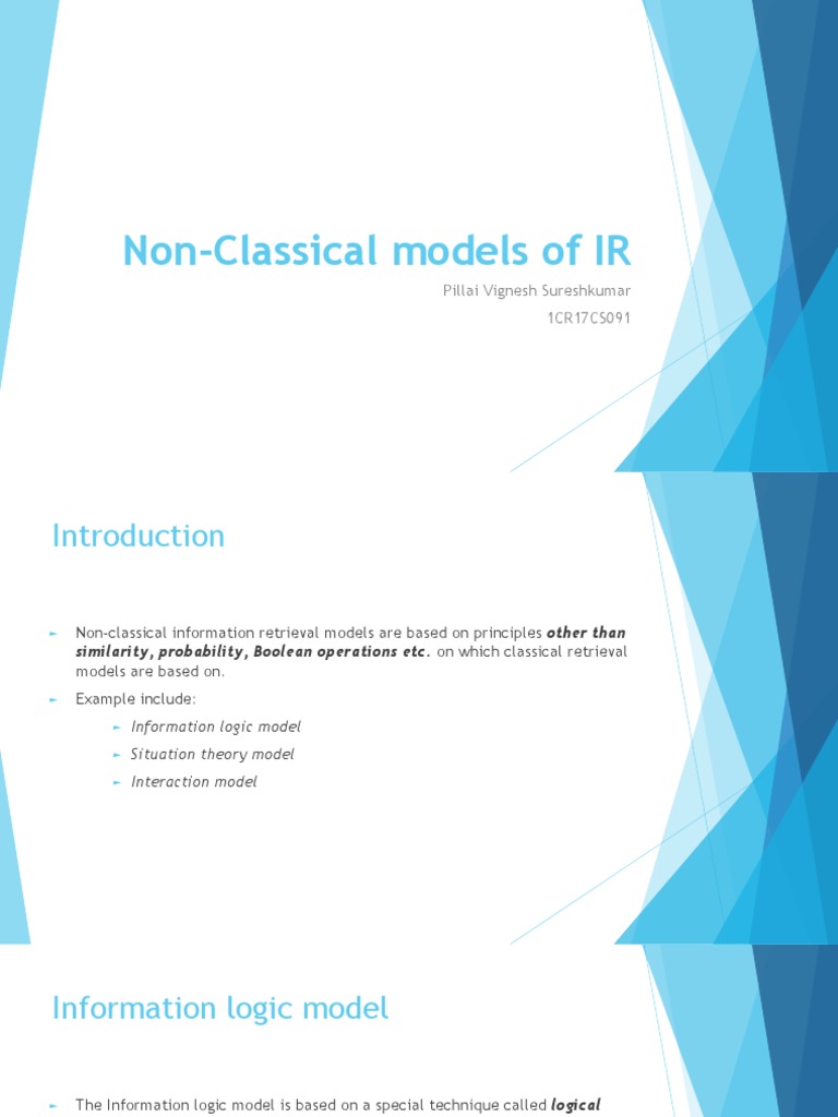 Non-Classical Information Retrieval Models | PDF | Information ...