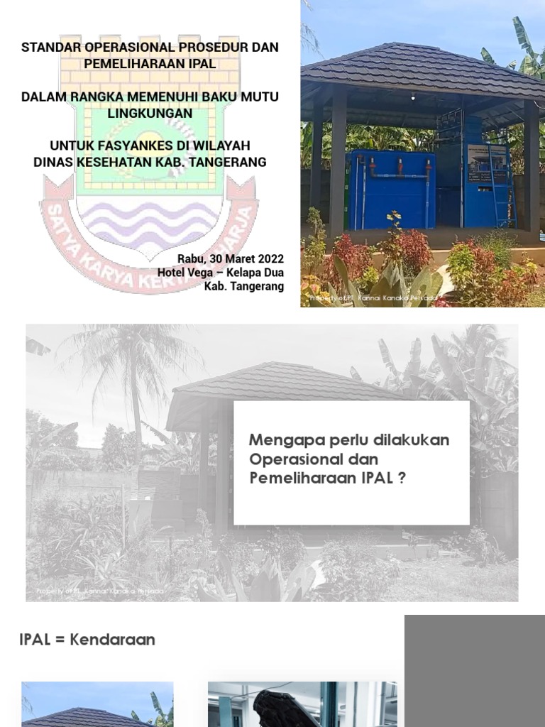 Pemeliharaan dan Operasional IPAL | PDF