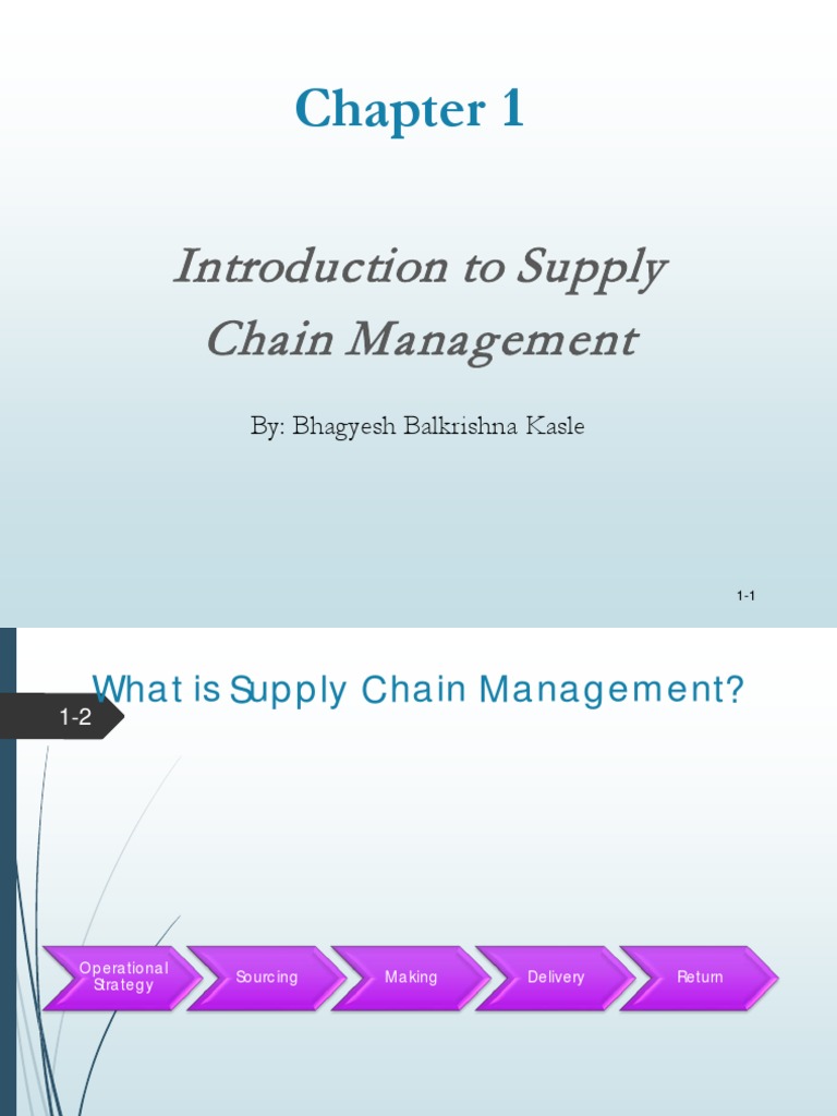 Introduction To Supply Chain Management | PDF