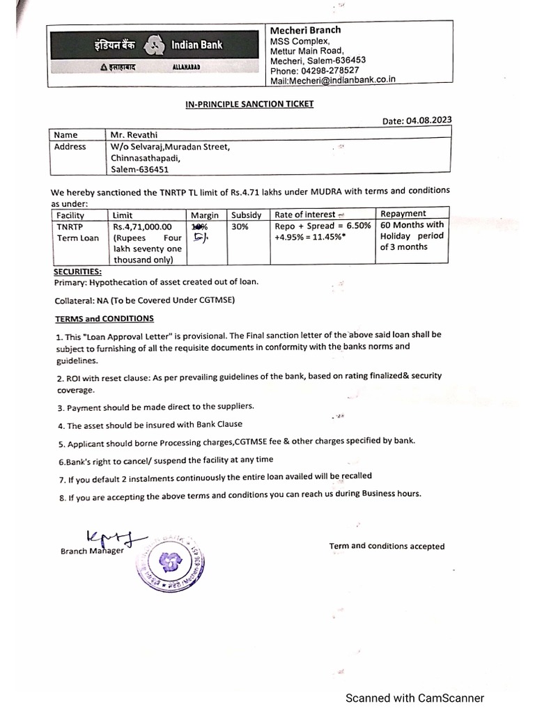 Revathi Sathapadi Sanction | PDF