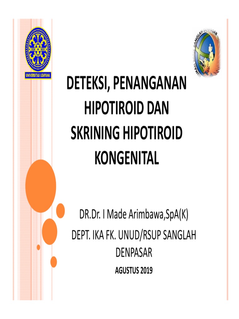 Hipotiroid Kongenital | PDF