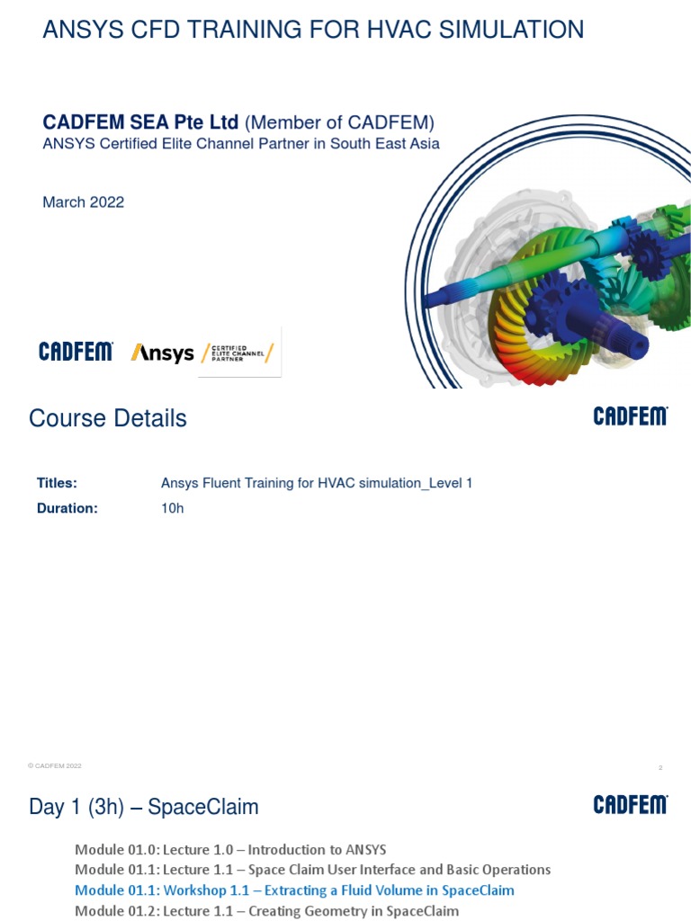 ANSYS CFD Training For HVAC Simulations | PDF | Computational Fluid Dynamics | Continuum Mechanics