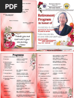 Retirement Party Program Flow | PDF | Social Science | Language Arts ...