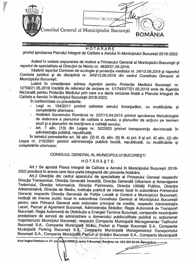 PROCENT SPATII VERZI BUCURESTI Pag 32 PDF Sau 23 Document Plan ...