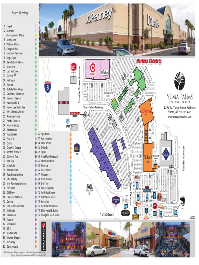 Yuma Palms Shopping Center Directory | PDF | Companies Of The United ...
