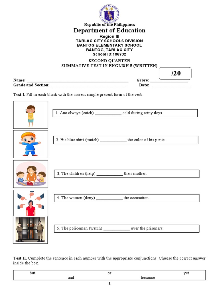 Grade 5 Q2 Summative Test | PDF