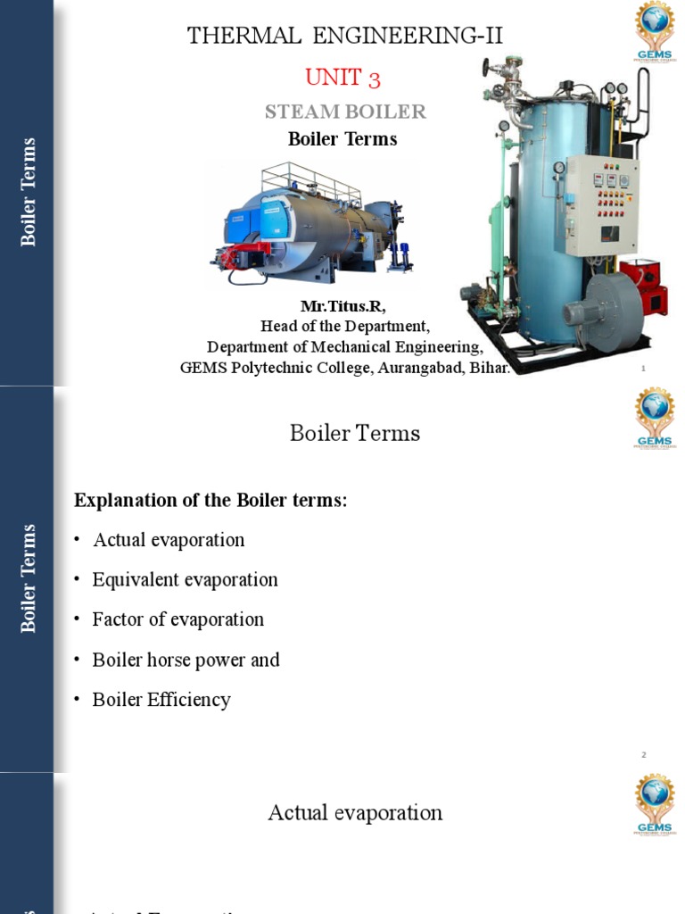 Key Boiler Terms Explained | PDF | Boiler | Steam