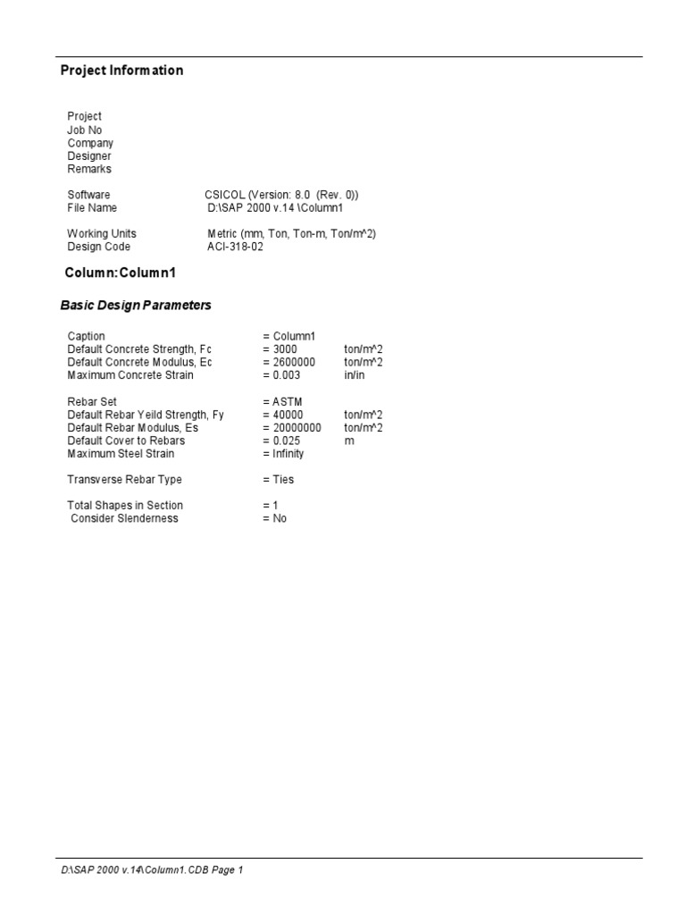 Report CSI Col. | PDF | Solid Mechanics | Physical Sciences