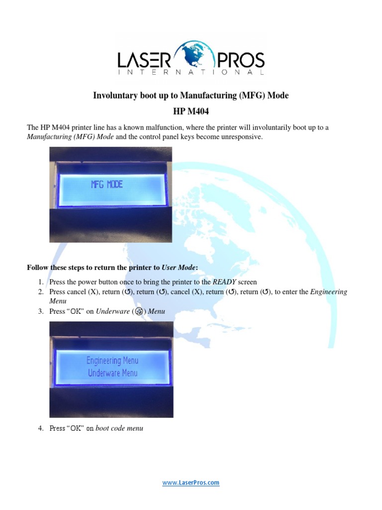 Involuntary Boot Up To MFG Mode | PDF
