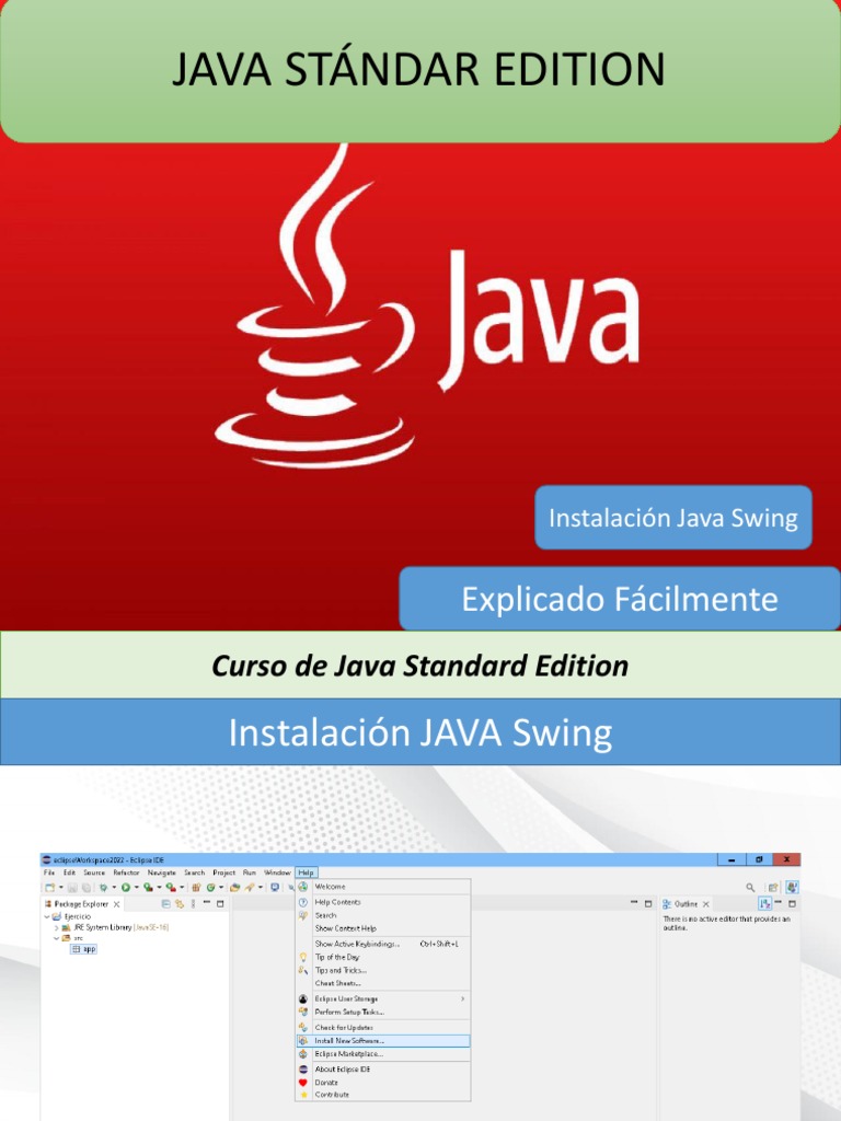 JAVA Instalacion JAVA SWING | PDF | Java (lenguaje de programación) | Eclipse (software)