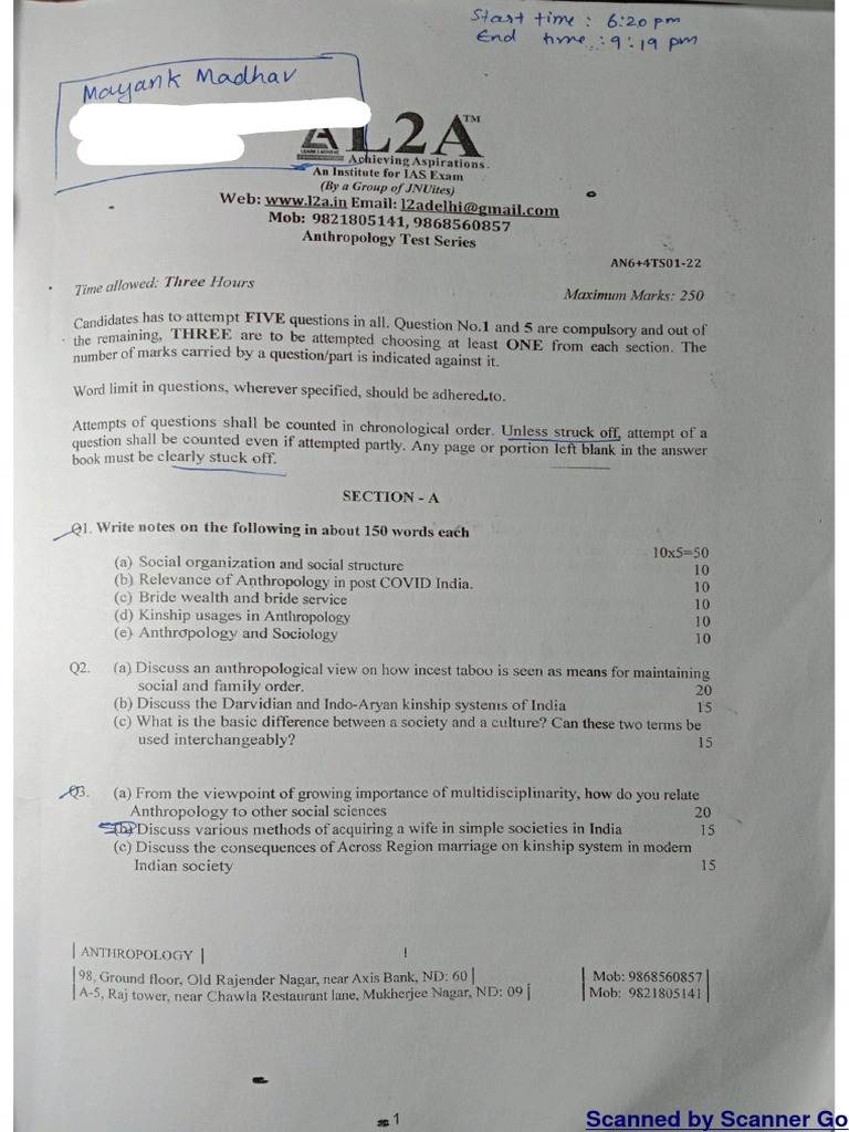 L2a Test 1 | PDF