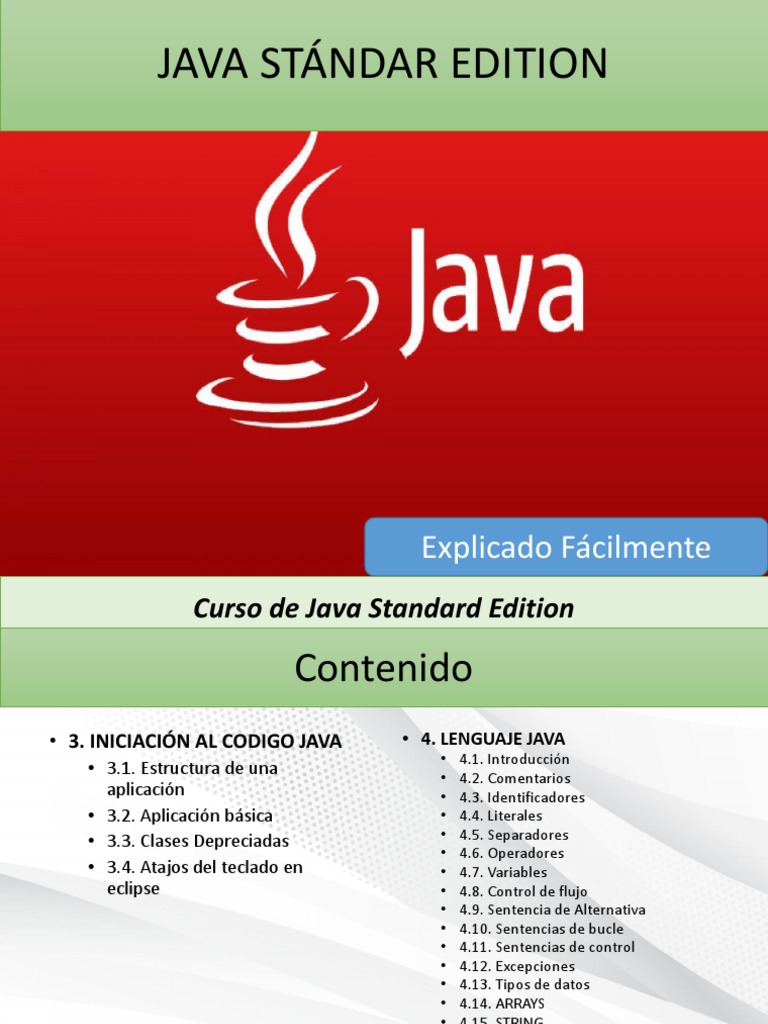 Java Pres 2 Conceptos Básicos Pdf Java Lenguaje De Programación Lenguaje De Programación 
