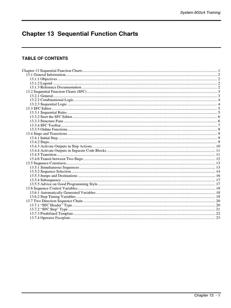 T315-13 Sequential Function Charts - RevC | PDF | Control Flow ...