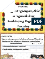 EPP 4 - Mga Kagamitan Sa Pananahi | PDF