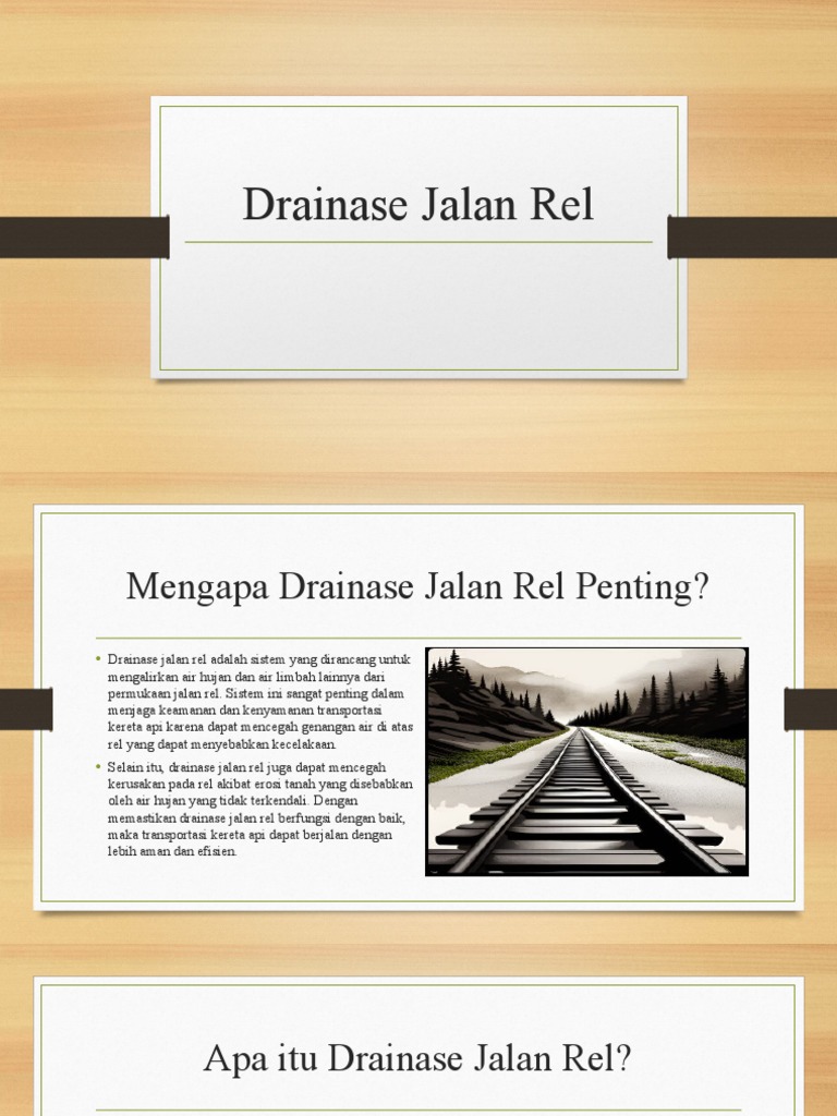 Pentingnya Drainase Jalan Rel | PDF | Teknologi & Rekayasa