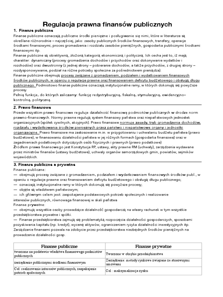 Finanse Skrypt | PDF